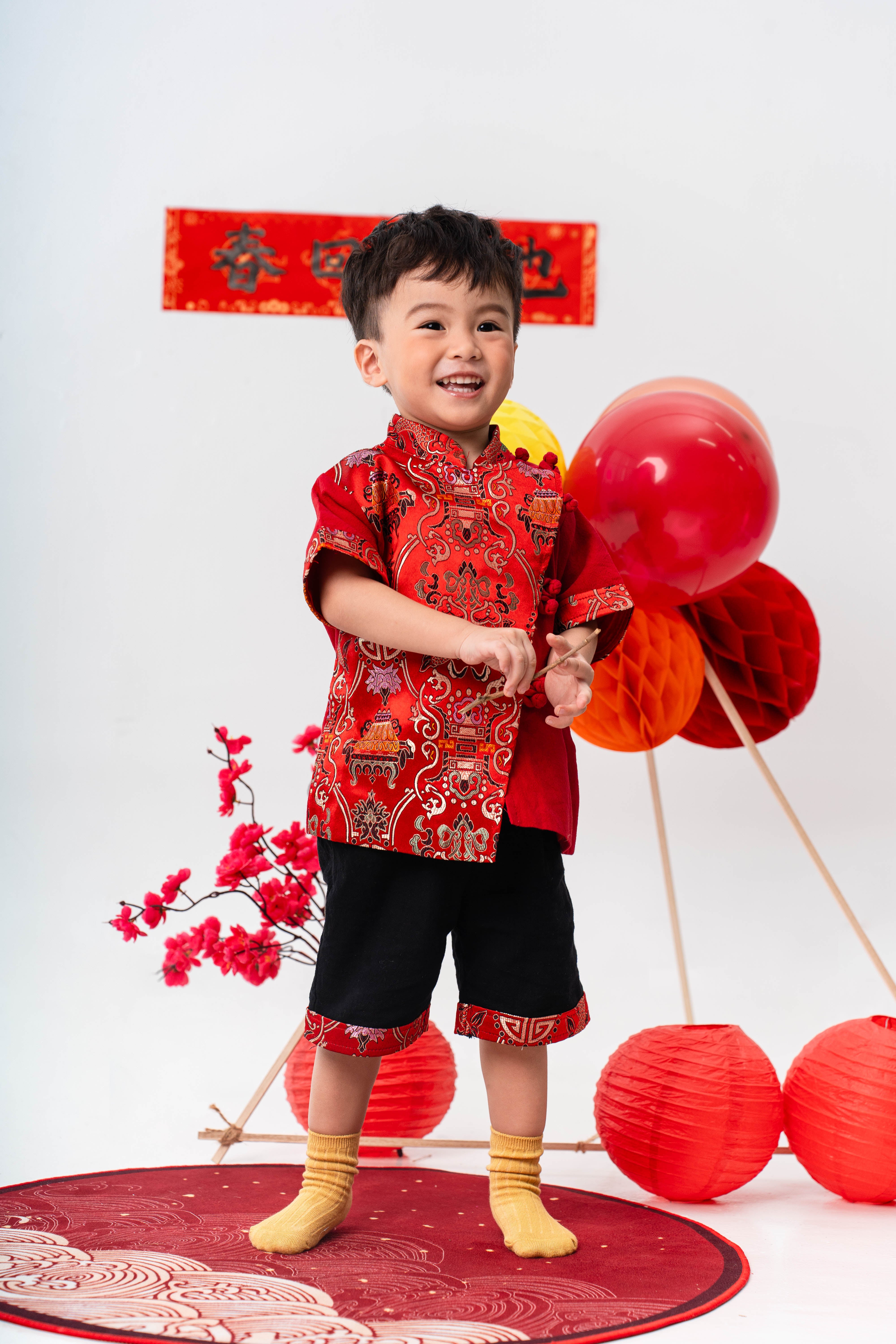 Chinese Red Tang Suit Set (In-Stock) – Hemito